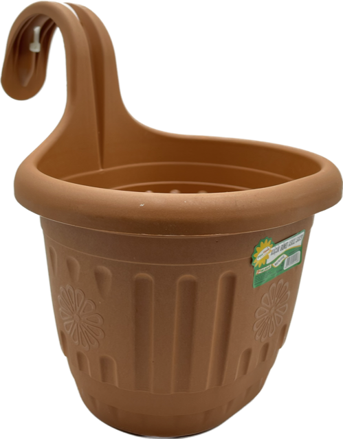 Plastic Hanging Planter Plant Pots Trough Garden Fence Balcony Railing ...